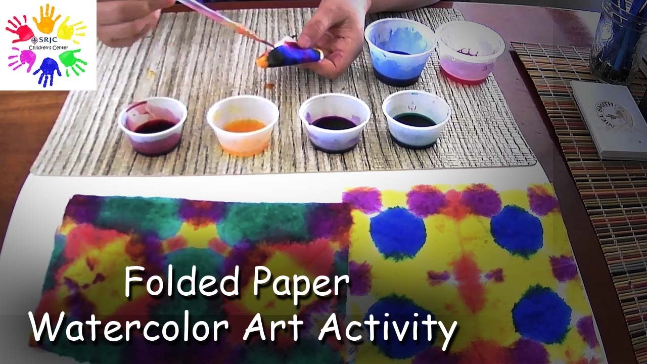 Art - Folded Paper Watercolor Art - YouTube