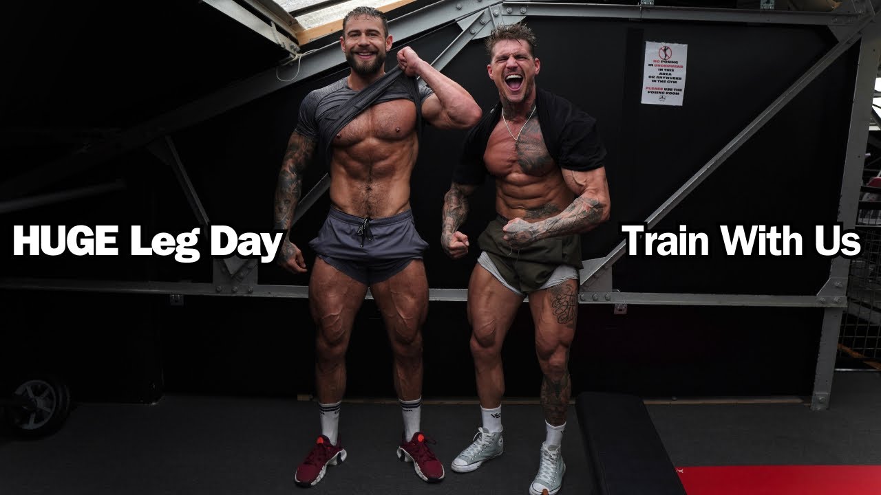 Leg day with Ross Dickerson | 5 weeks until I compete - YouTube