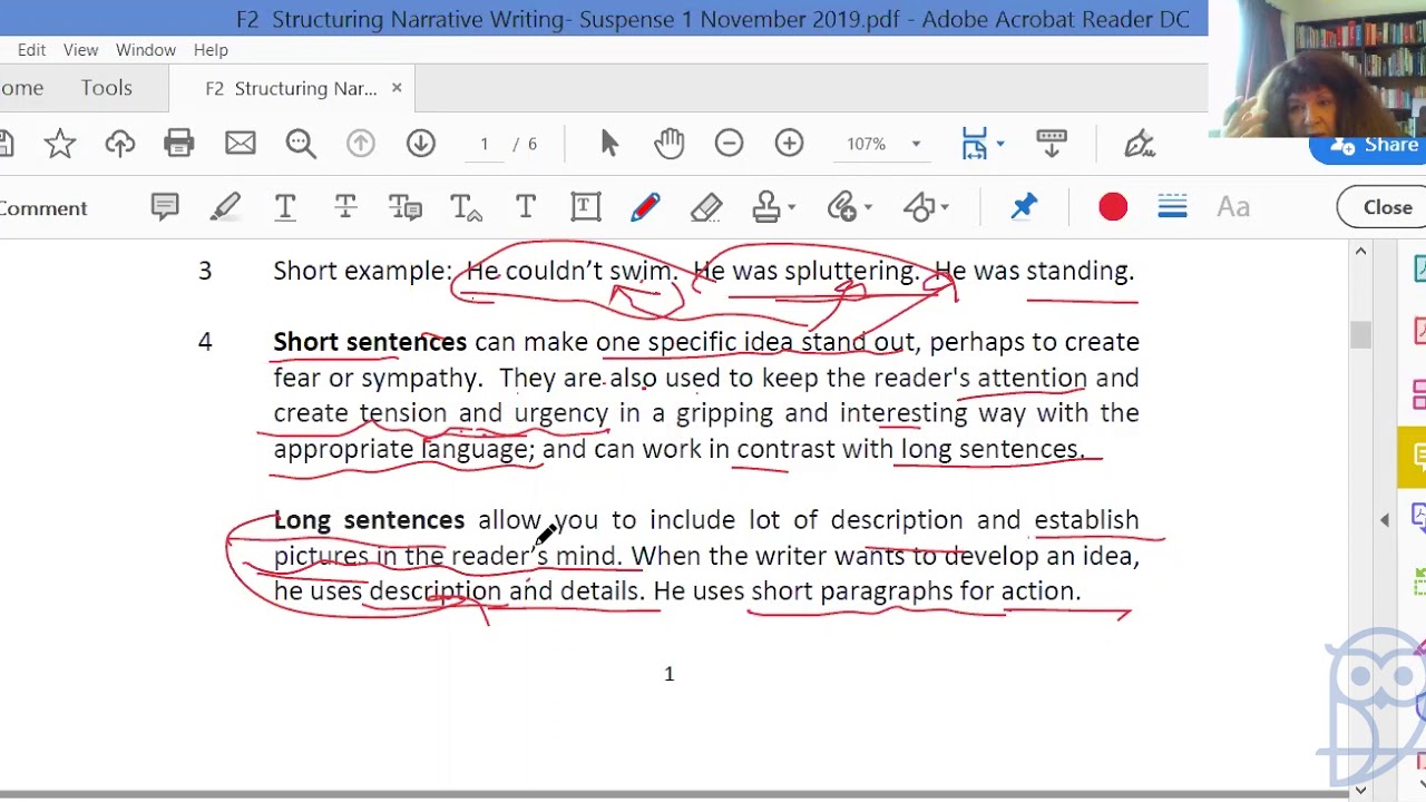 Live Lesson: English Language Checkpoint 2 - Structuring Narrative ...