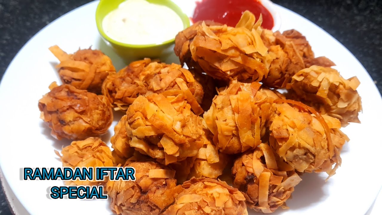 Ramadan Bites : Crispy Thread Chicken Bites | Iftra &Evening Chai Snack ...