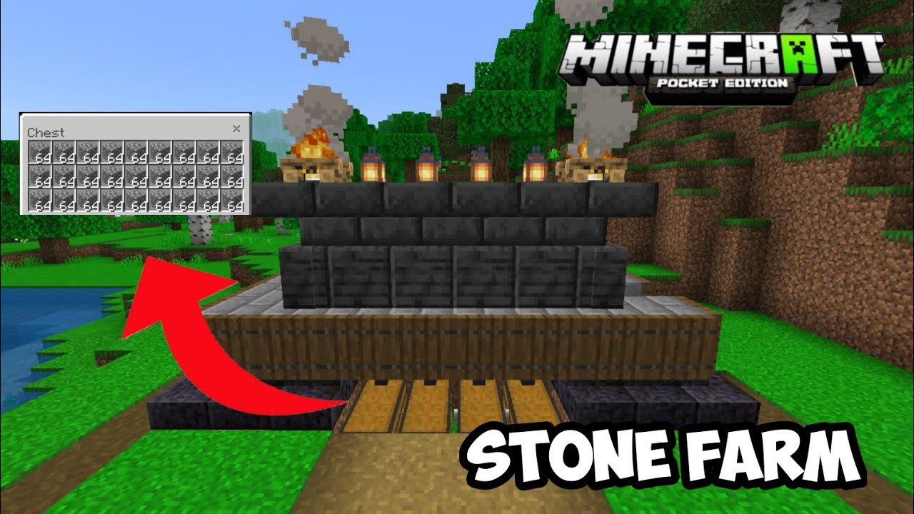 Minecraft me stone farm kaise banaye sabse easy - YouTube