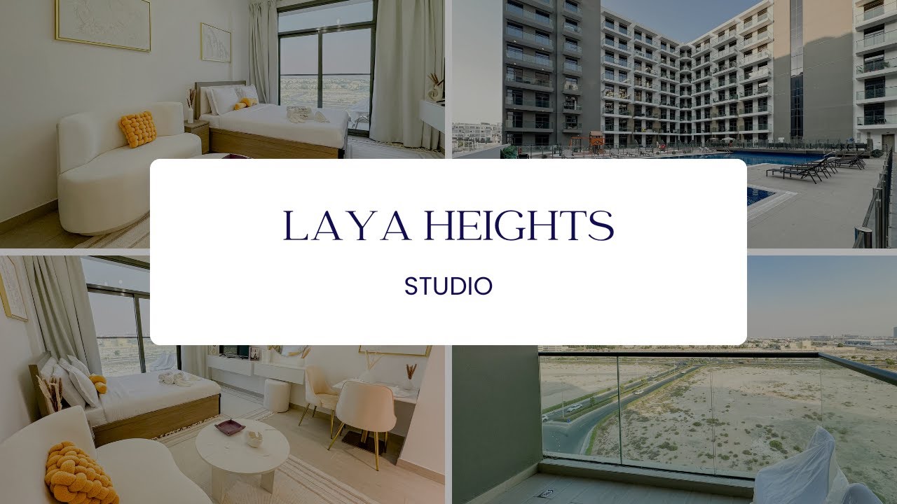 Stylish Studio Apartment Tour in Laya Heights, Dubai Studio City | Luxe Signature Holiday Homes ...