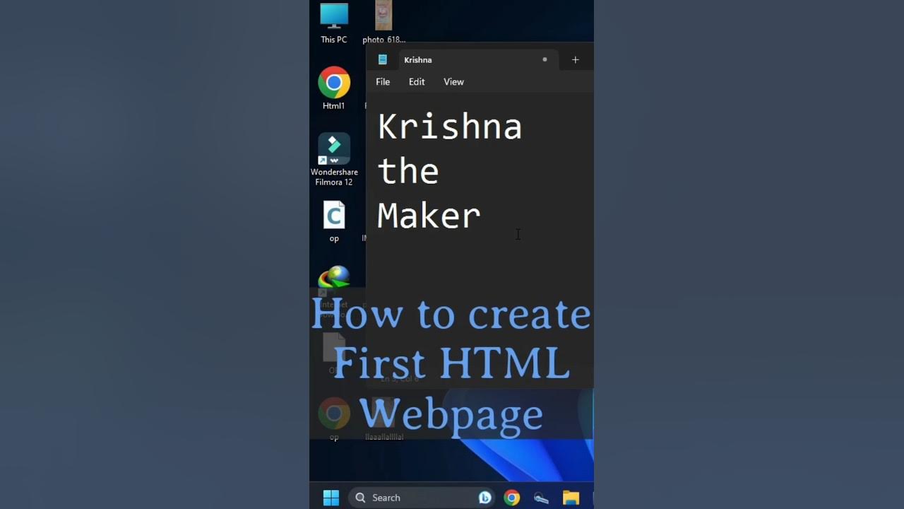 Html First Webpage Htmlcss Coding Css Trick Htmleditor Cssdiner Codewithharry Youtube