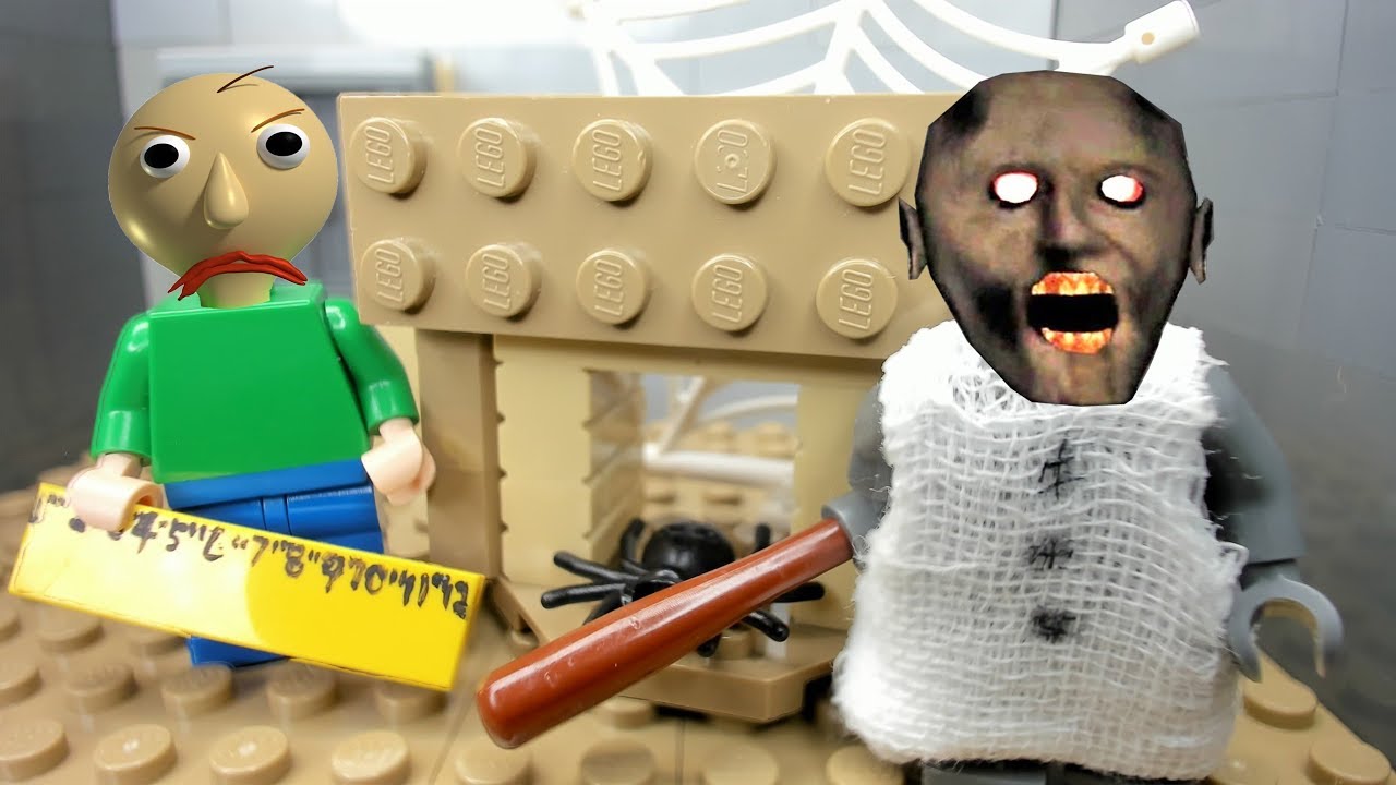 GRANNY LEGO THE HORROR GAME ANIMATION Baldi's Basics - YouTube