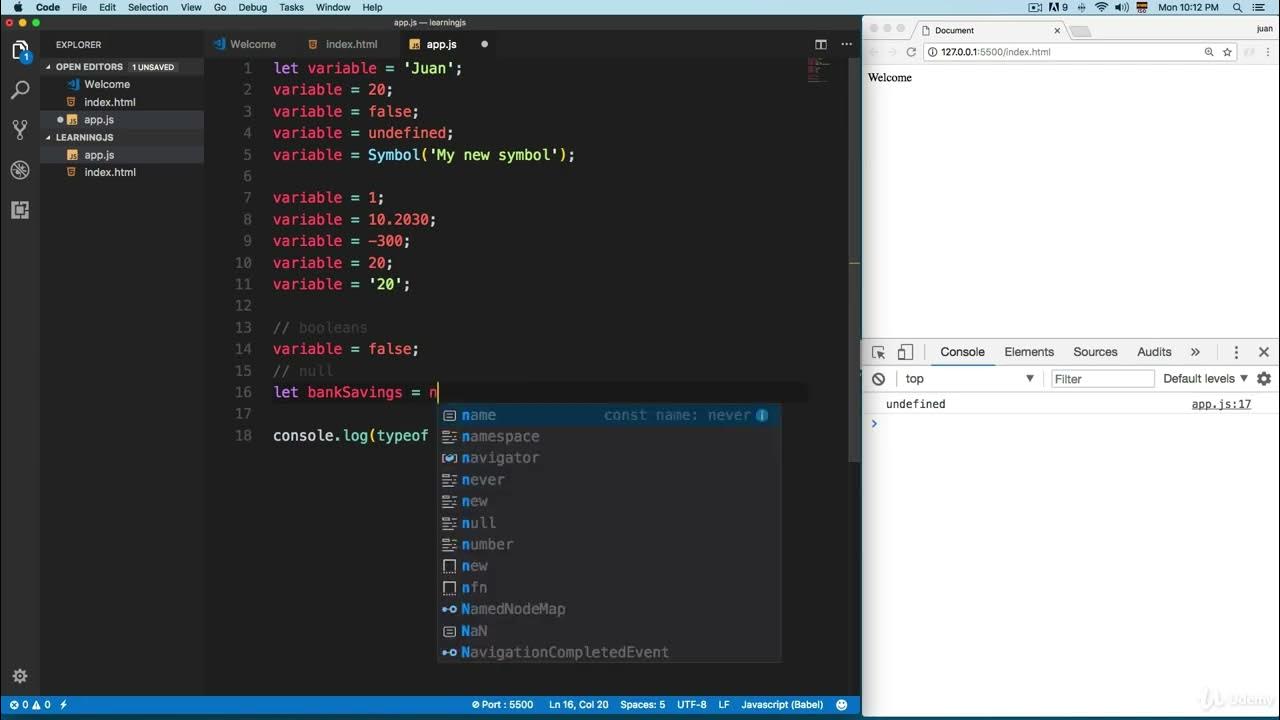 4 Data Types in JavaScript - YouTube
