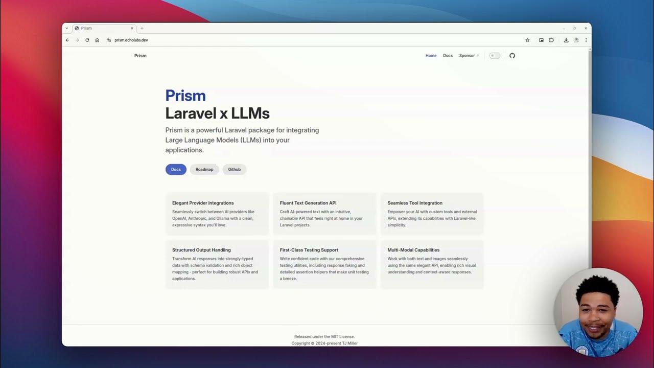 Prism: Novo pacote para trabalhar com IA/LLMs no Laravel - YouTube