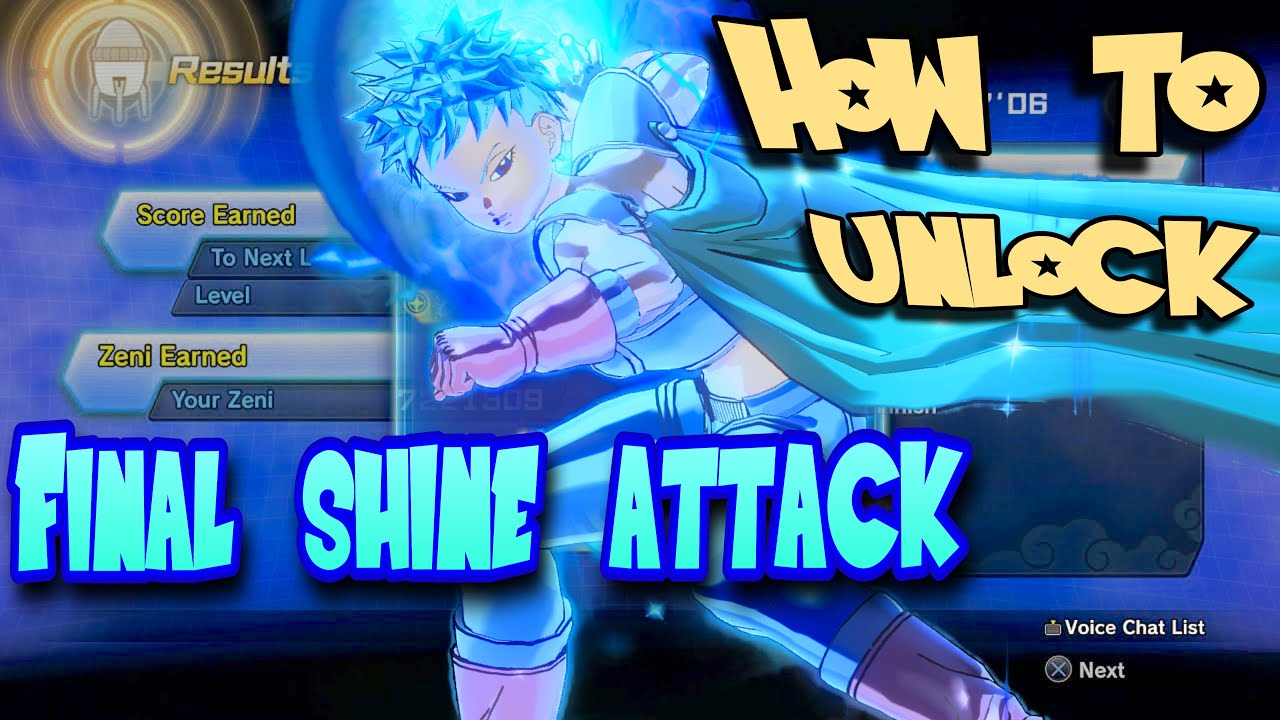 How to unlock final shine attack Xenoverse 2 - YouTube