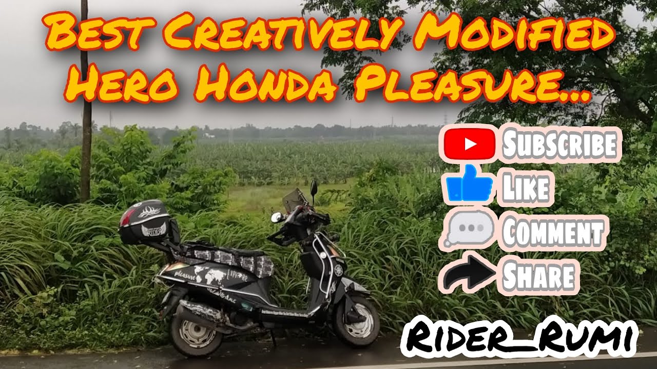 Best Creatively Modified Hero Honda Pleasure_2012 (Part 1) ।। Angipsa ...