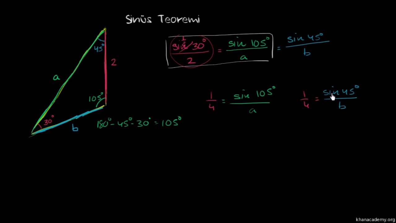 Sinüs Kanunu (Geometri / Trigonometri) - YouTube
