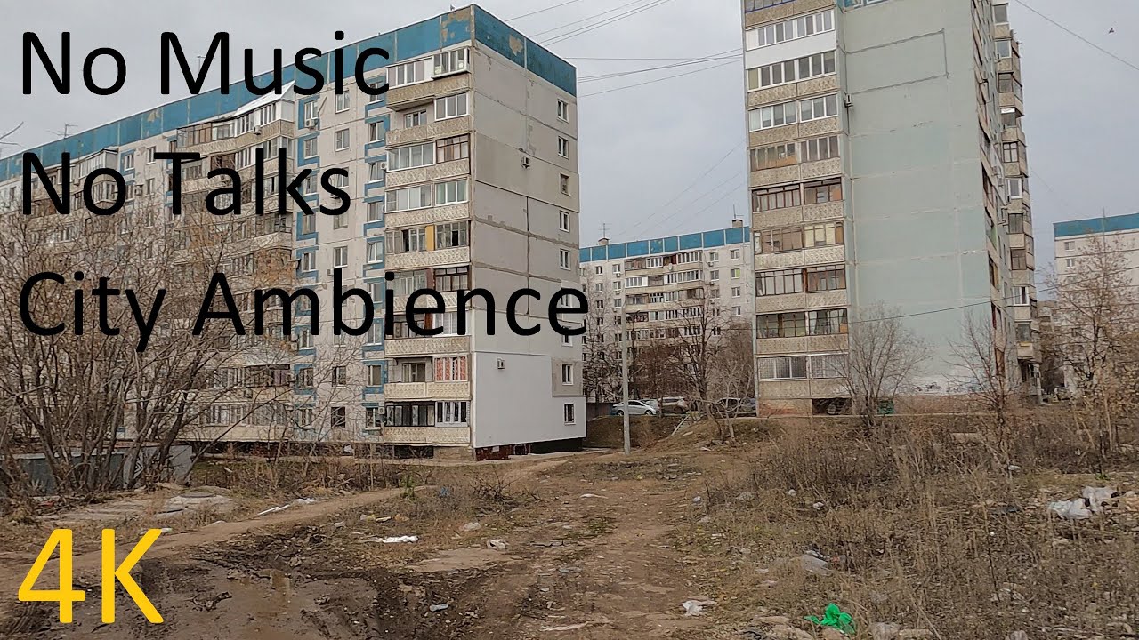 Non-tourist Russia, Samara. Virtual walking tour. 4K UHD creepy ...