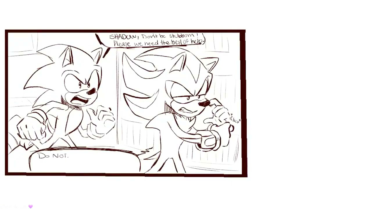 "💙SONADOW 💙 💢SHADOW BREAKS DOWN💢 ( SONIC AND SHADOW) COMIC DUB BY 🖤Revk ...