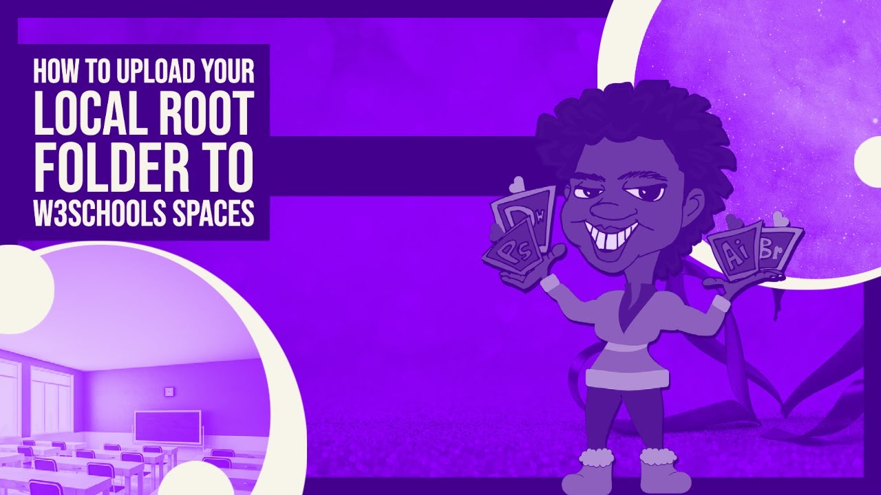 How to upload your local root folder to W3Schools Spaces - YouTube