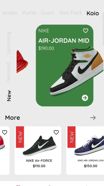 Flutter Shop. Nike sneaker store app - YouTube