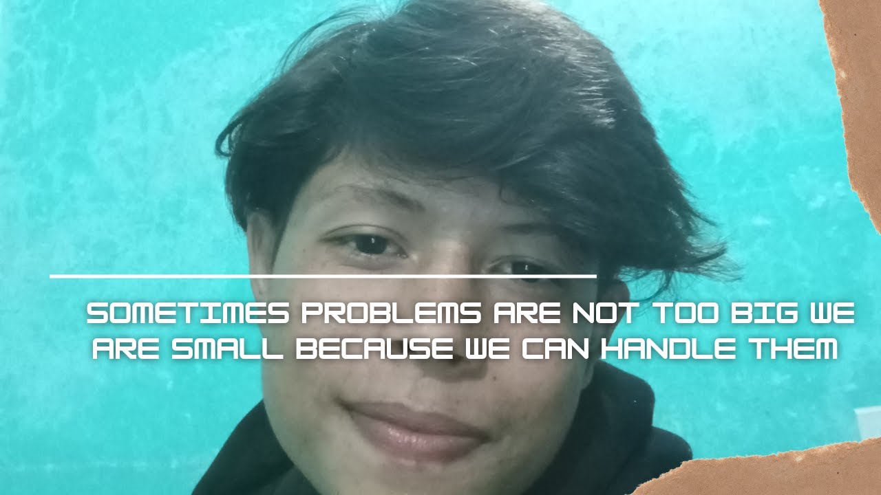 Screenrecorder sometimes problems are not too big we are small because ...