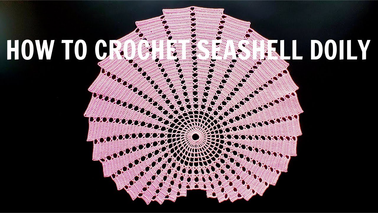 How to crochet seashell doily 🐚 - YouTube