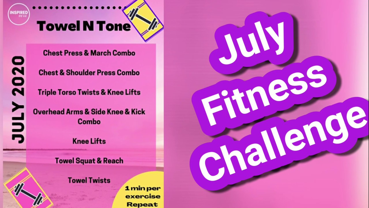 July Fitness Challenge - Towel N Tone (demo video) - YouTube