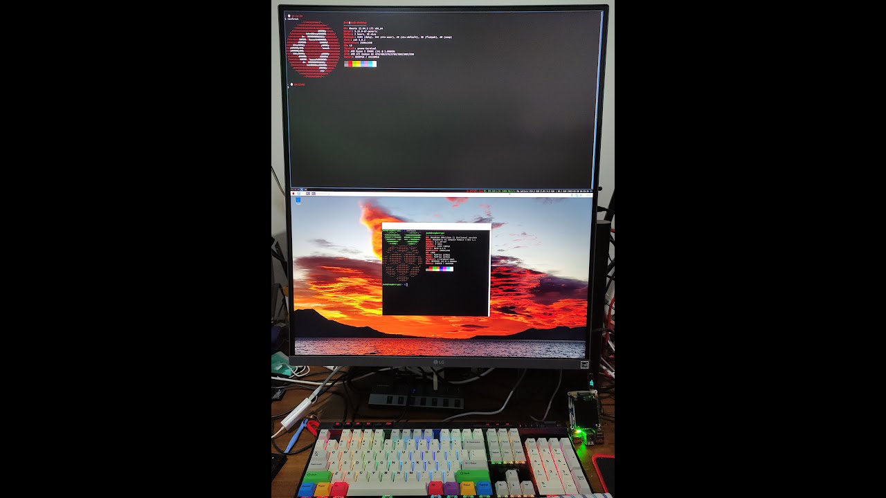 Seamless Desktop between PC and Raspberry Pi using LG DualUp Monitor ...