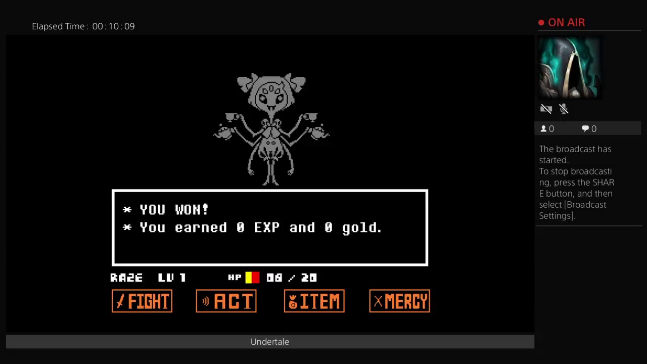 Undertale Ps4 stream! Muffet boss - YouTube