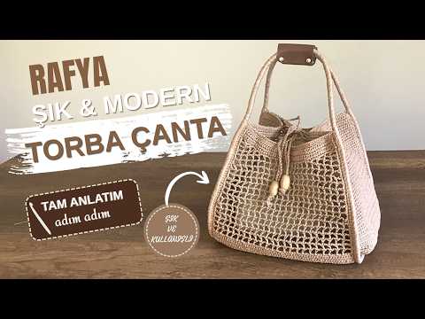 Modern Rafya Çanta Yapımı 👜 | Bölüm 1 | Adım Adım Anlatım