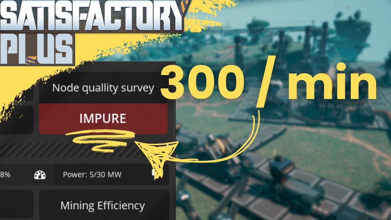 On an impure node?! Low energized SLUG SLIME is OP in Satisfactory Plus ...