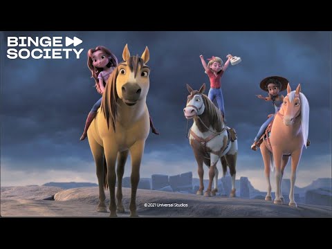 Spirit Untamed | The Girls cross the ridge of regret | Family Movie ...