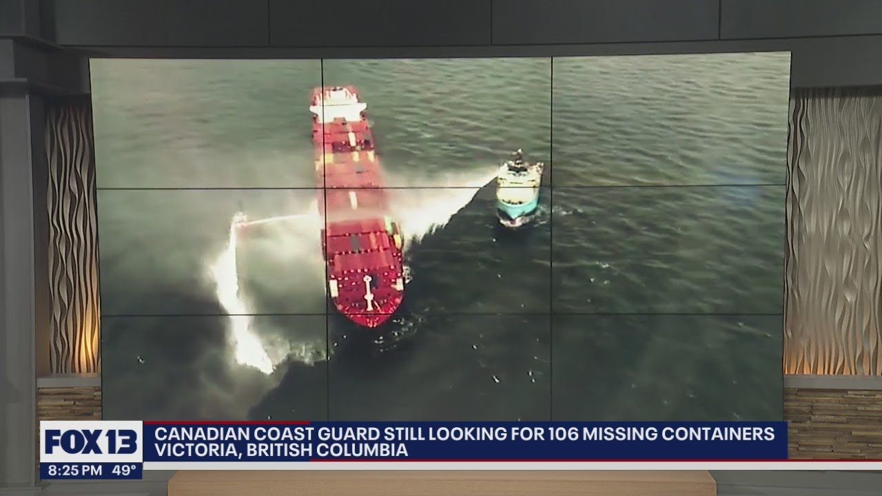 106 shipping containers floating in Pacific Ocean following bomb ...