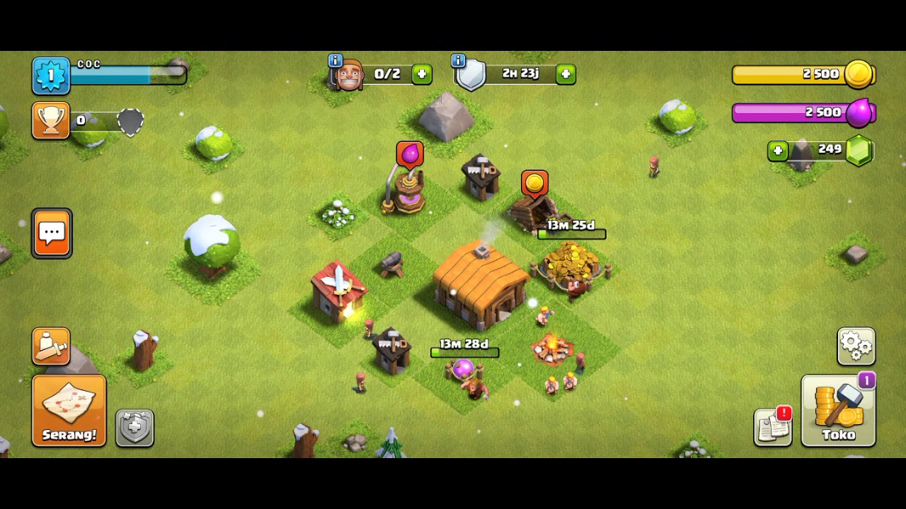 COC level 2!! - YouTube