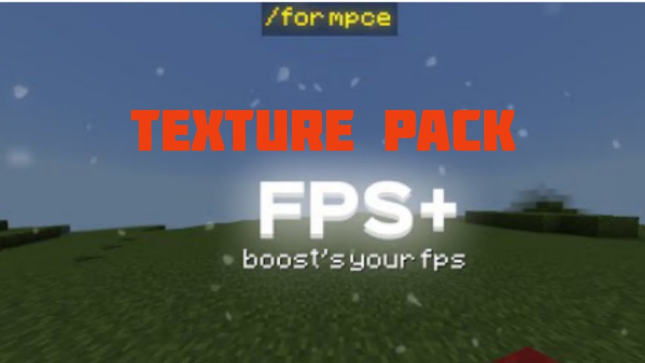 top 1 Minecraft fps boost texture pack || for mcpe - YouTube