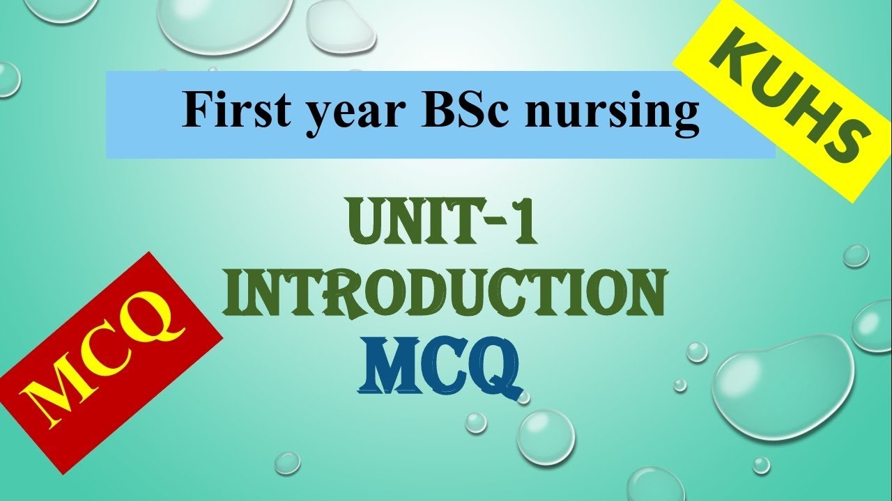 MCQ/first year BSc nursing/KUHS/UNIT 1/INTRODUCTION/OBJECTIVE QUESTIONS ...
