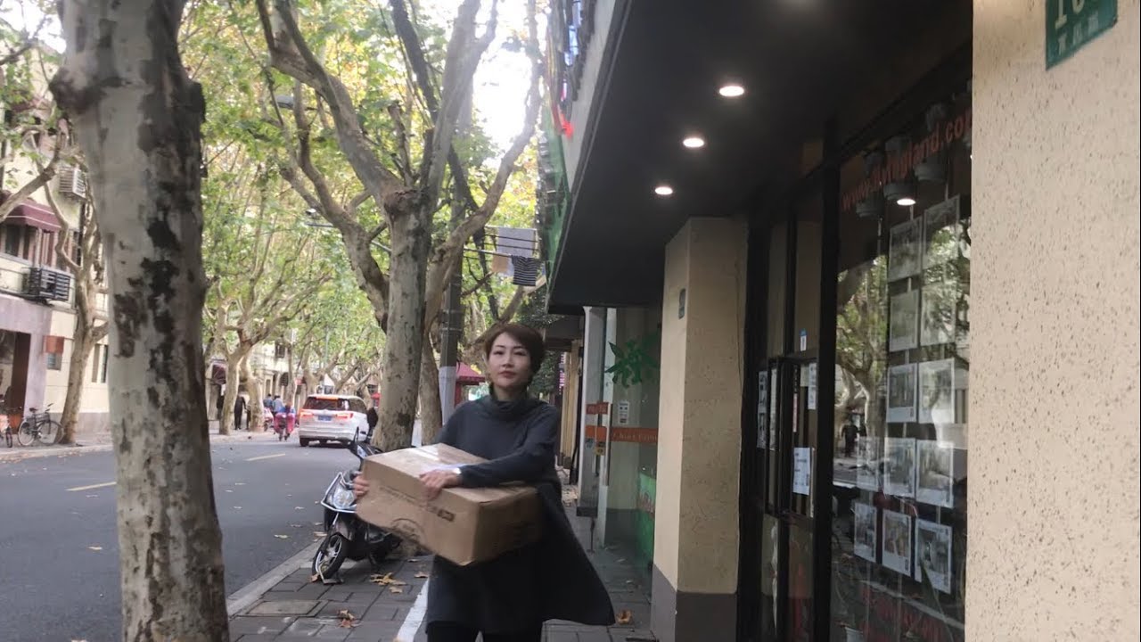 Shanghai street view-Fumin road，上海街景-富民路 - YouTube