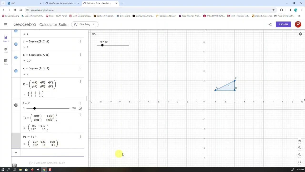 Matrix Rotations in 2D v3 - YouTube