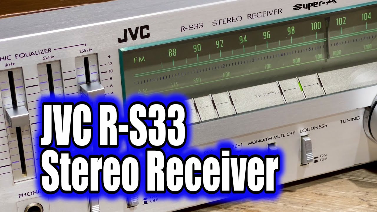 JVC R-S33 STEREO RECEIVER - YouTube