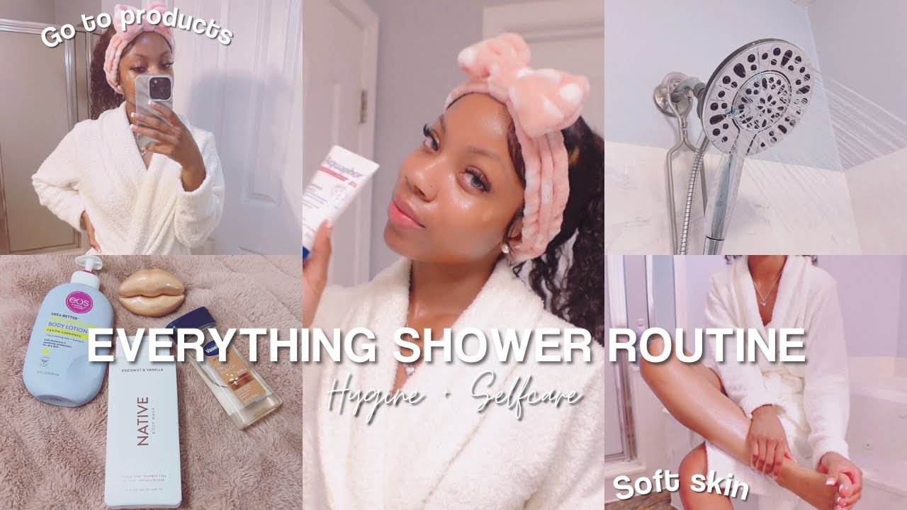 MY EVERYTHING SHOWER ROUTINE ♡ | Soft Skin, Skincare, Feminine Hygiene ...