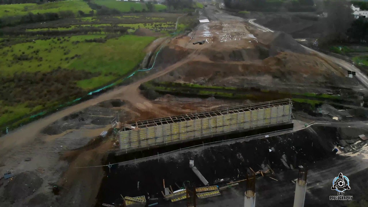 Drone footage A6 Dualling Liberty Glen to Burntollet Bridge - YouTube