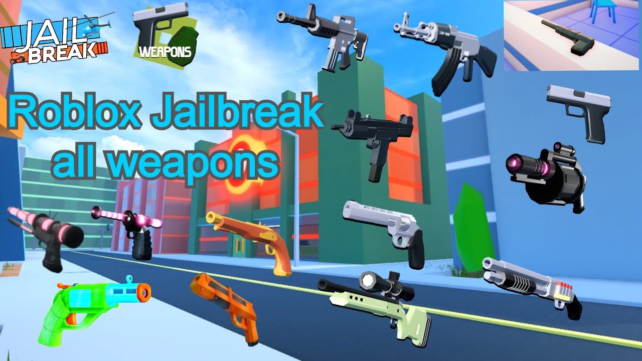 Roblox Jailbreak all weapons - YouTube