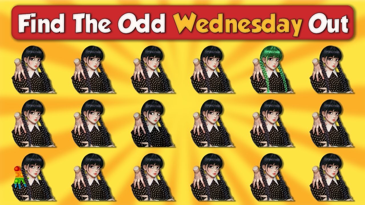 How Good Are Your Eyes? Part 9 | Find The Odd Wednesday Out | Wednesday ...