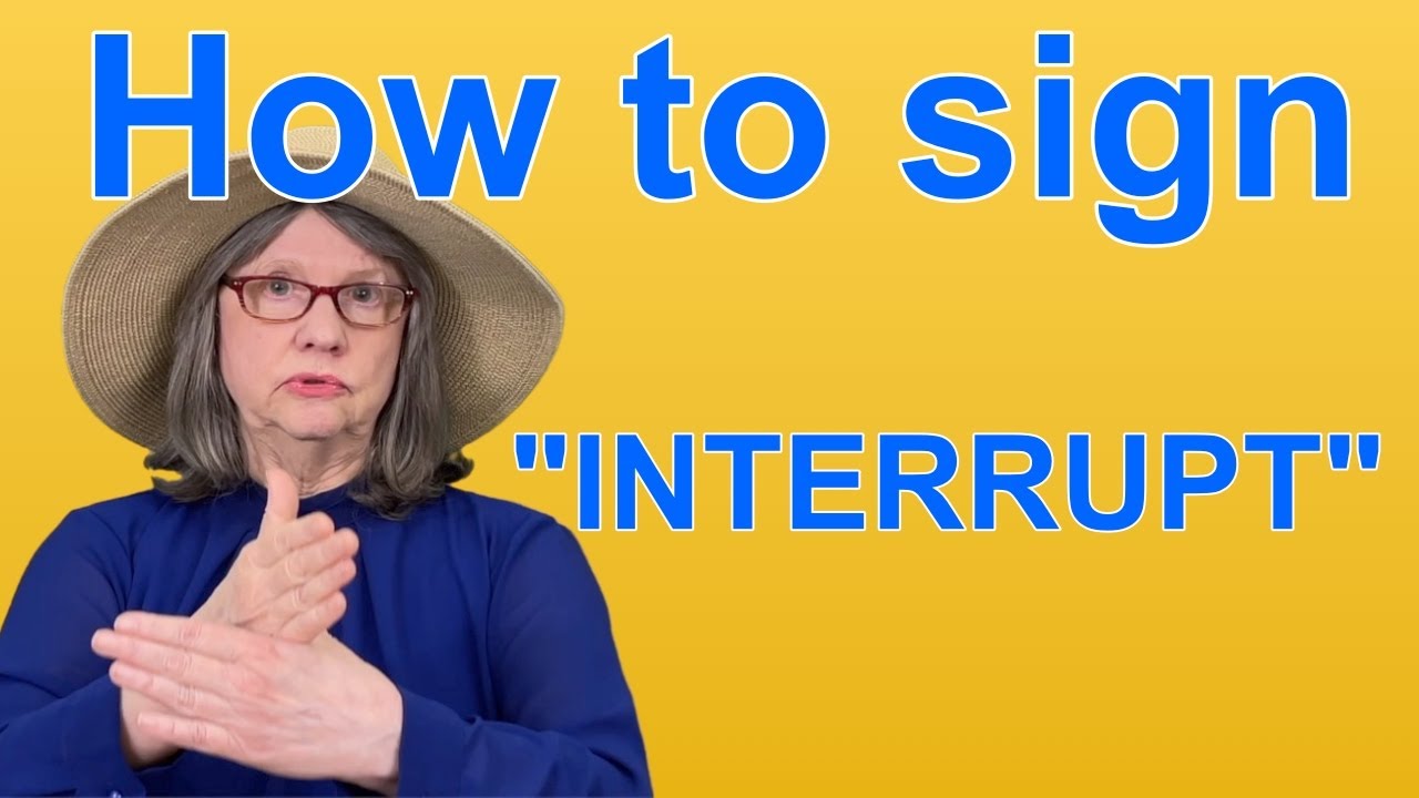 How To Sign INTERRUPT — ASL Word Of The Day — Word 212 - YouTube