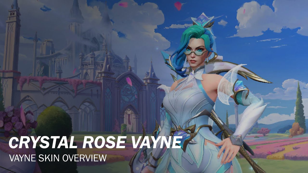 Crystal Rose Vayne Skin Preview - Wild Rift - YouTube