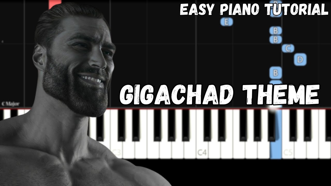 Gigachad Theme (Easy Piano Tutorial) - YouTube