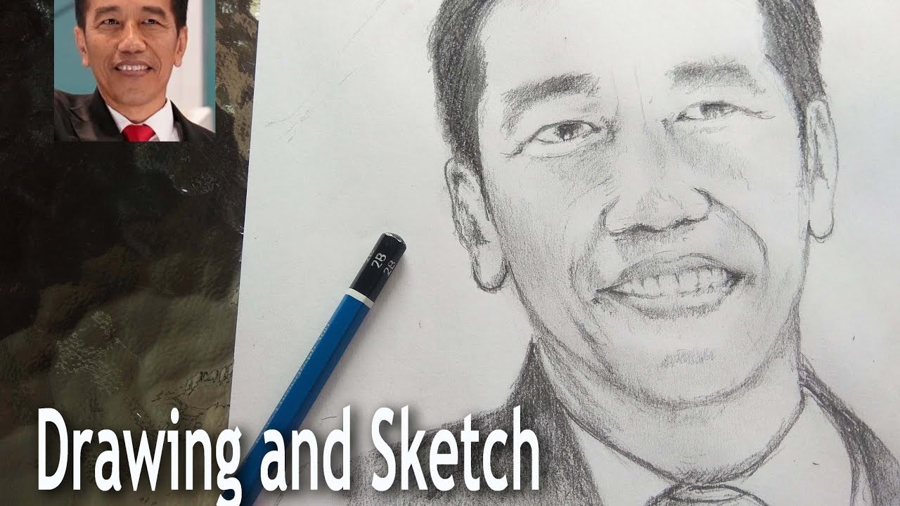 Pak Jokowi - How to draw face #PresidenRI #artisIndonesia #pencilart ...