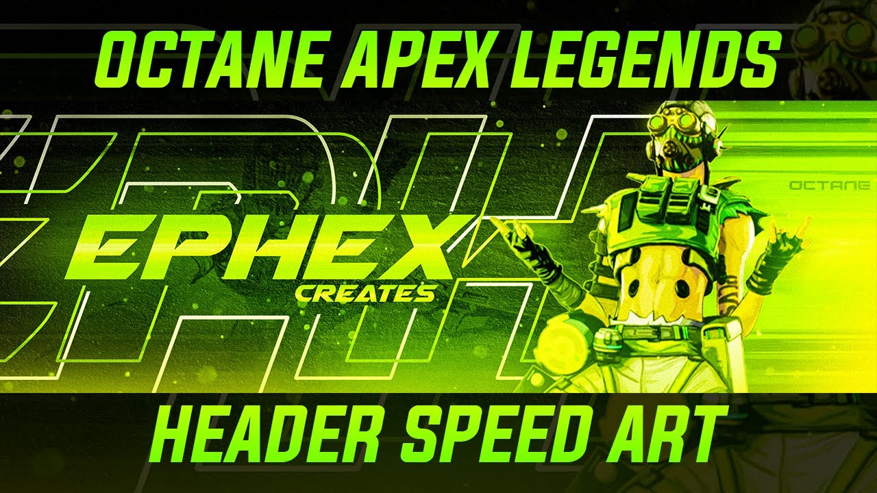 Octane Apex Legends Twitter Header Speed Art - YouTube