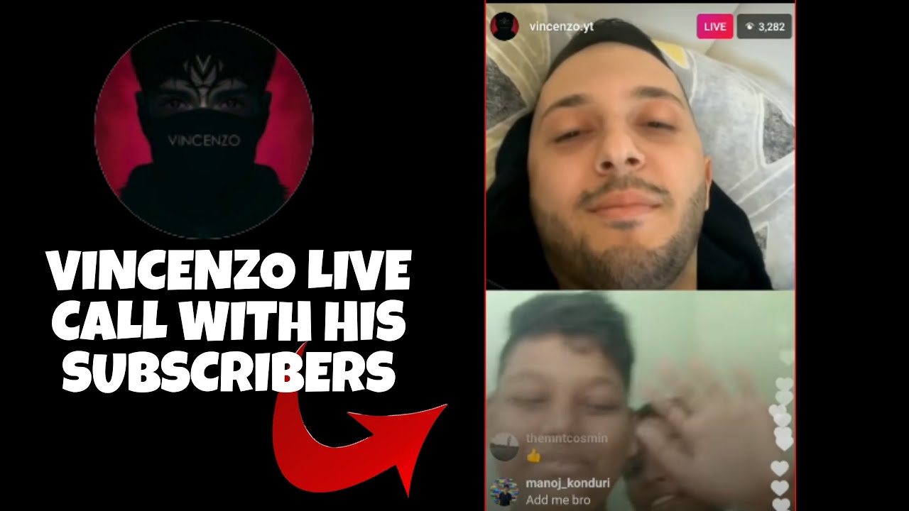Vincenzo Live With His Subscribers In Instagram - Vincenzo Face - YouTube