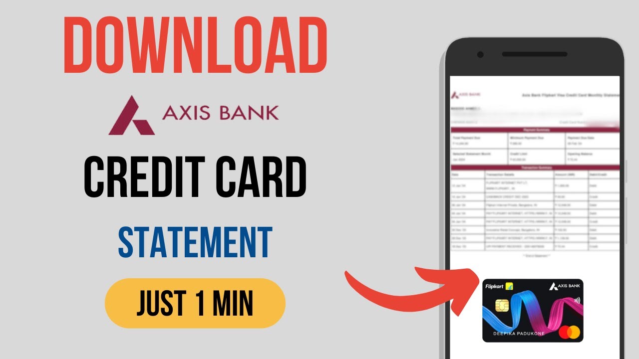 How To Download Axis Bank Credit Card Statement Online | Flipkart Axis ...