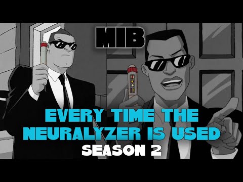 Every Time the Neuralyzer Is Used | Men In Black: The Series | Season 2 | Throwback Toons