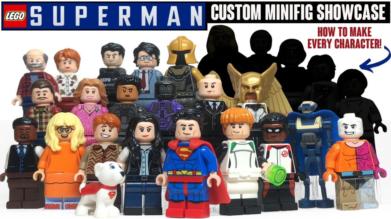 LEGO SUPERMAN Movie Custom Minifigure Showcase - YouTube