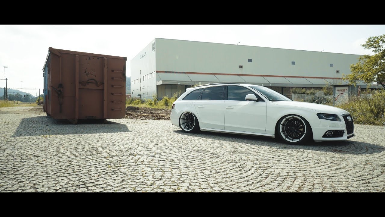 Estefan‘s bagged Audi A4 on Vossen Wheels | 4K - YouTube