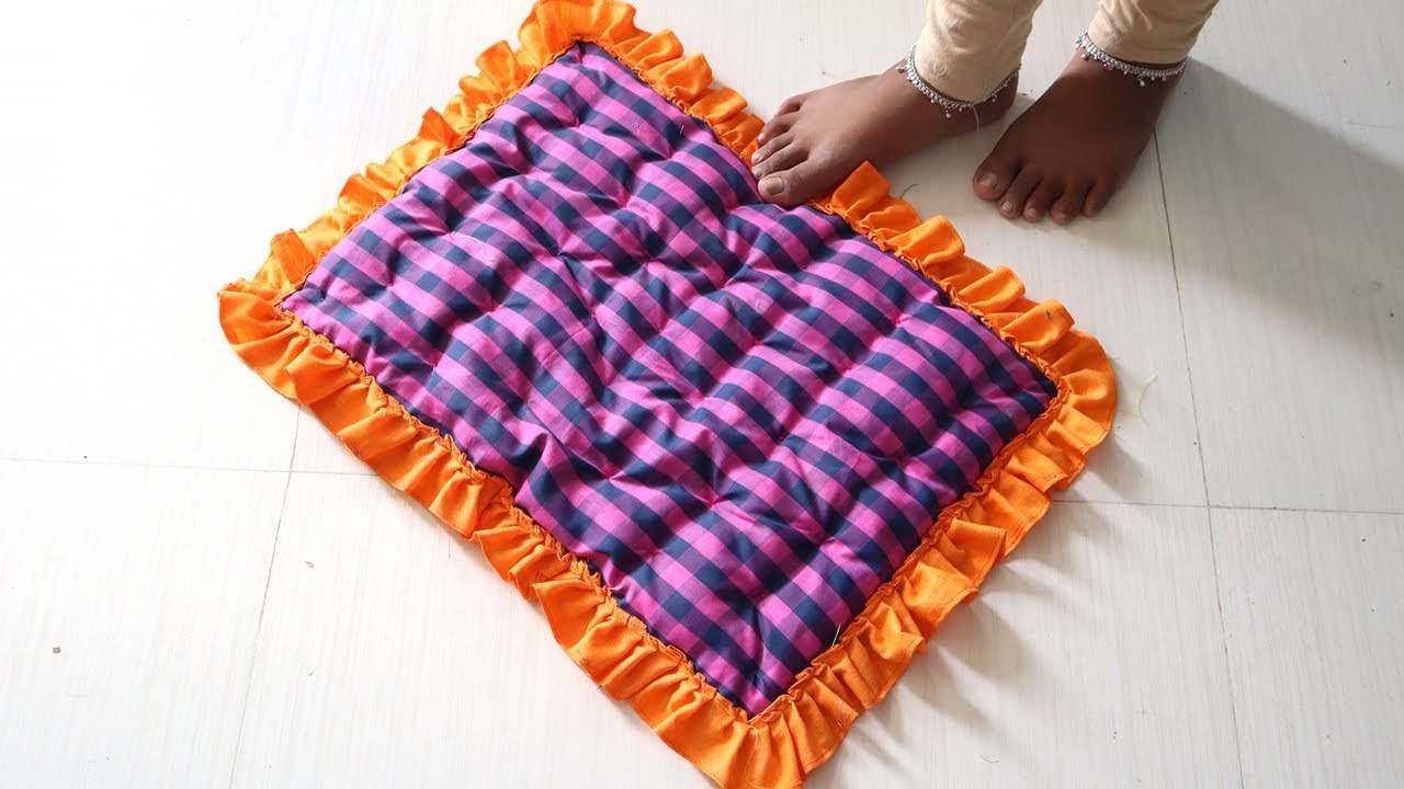 Most Easiest ways to Make simple Doormat from Old Clothes | DIY Doormat ...
