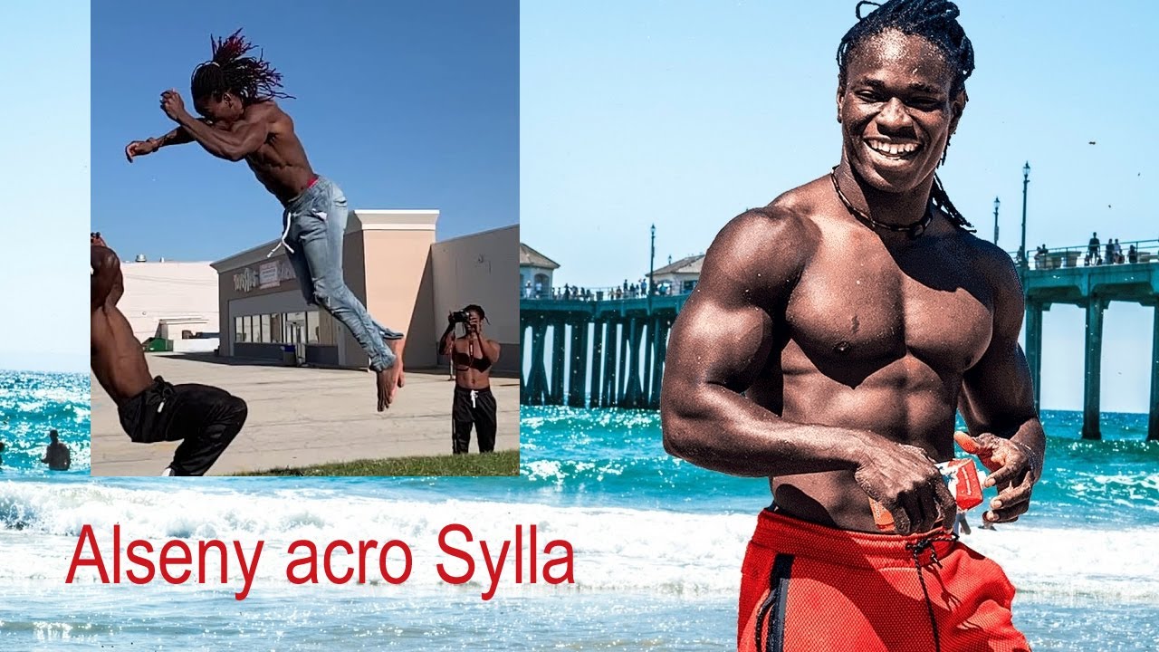 Alseny Sylla (Alseny Acro Sylla) АКРОБАТИКА СВОБОДНАЯ САЛЬТО ПЕРЕВОРОТЫ ПРЫЖКИ акробат Алсени ...