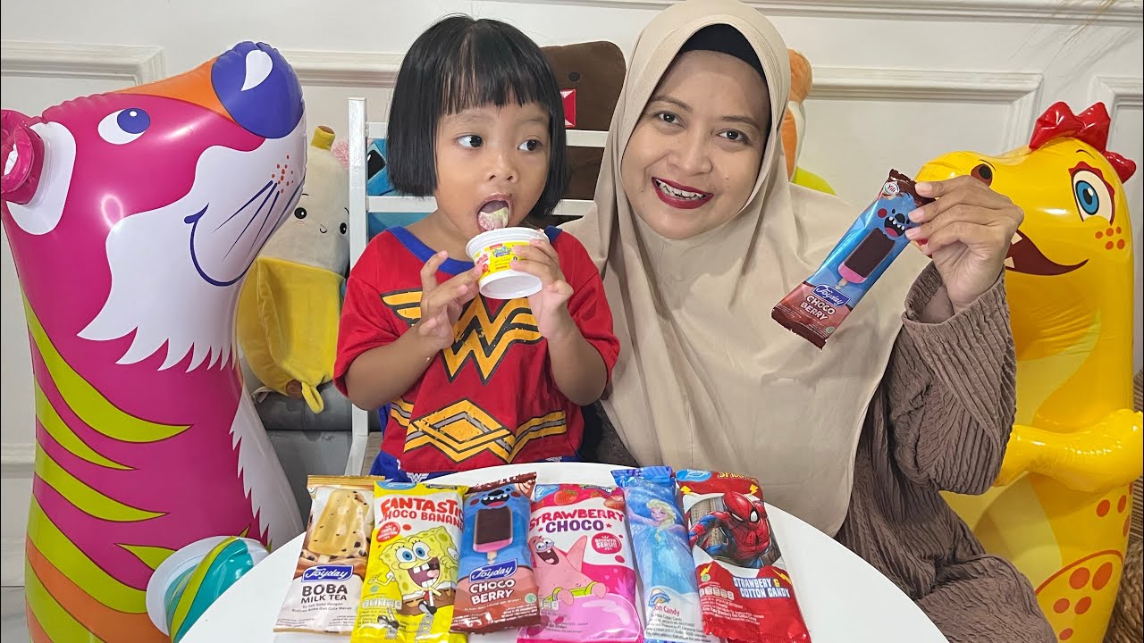 Ice Cream || Elsa Frozen || joy day Choco Berry || Spiderman || Sponge ...