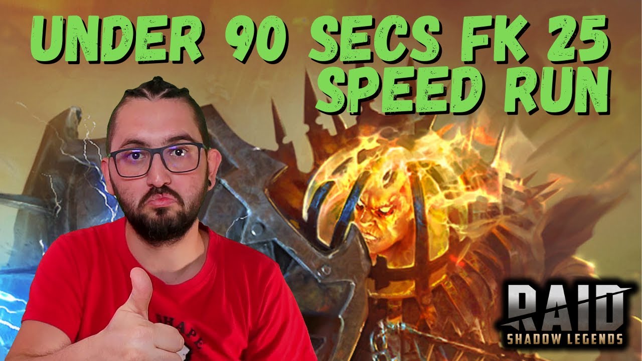🔥 EASIEST FIRE KNIGHT 25 SPEED RUN 100% RELIABLE 🔥 | RAID SHADOW ...